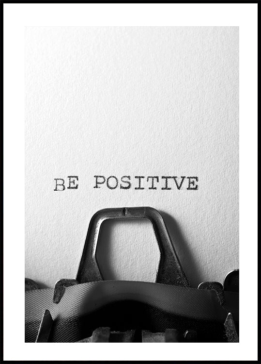 Wees positief poster | Posterbox