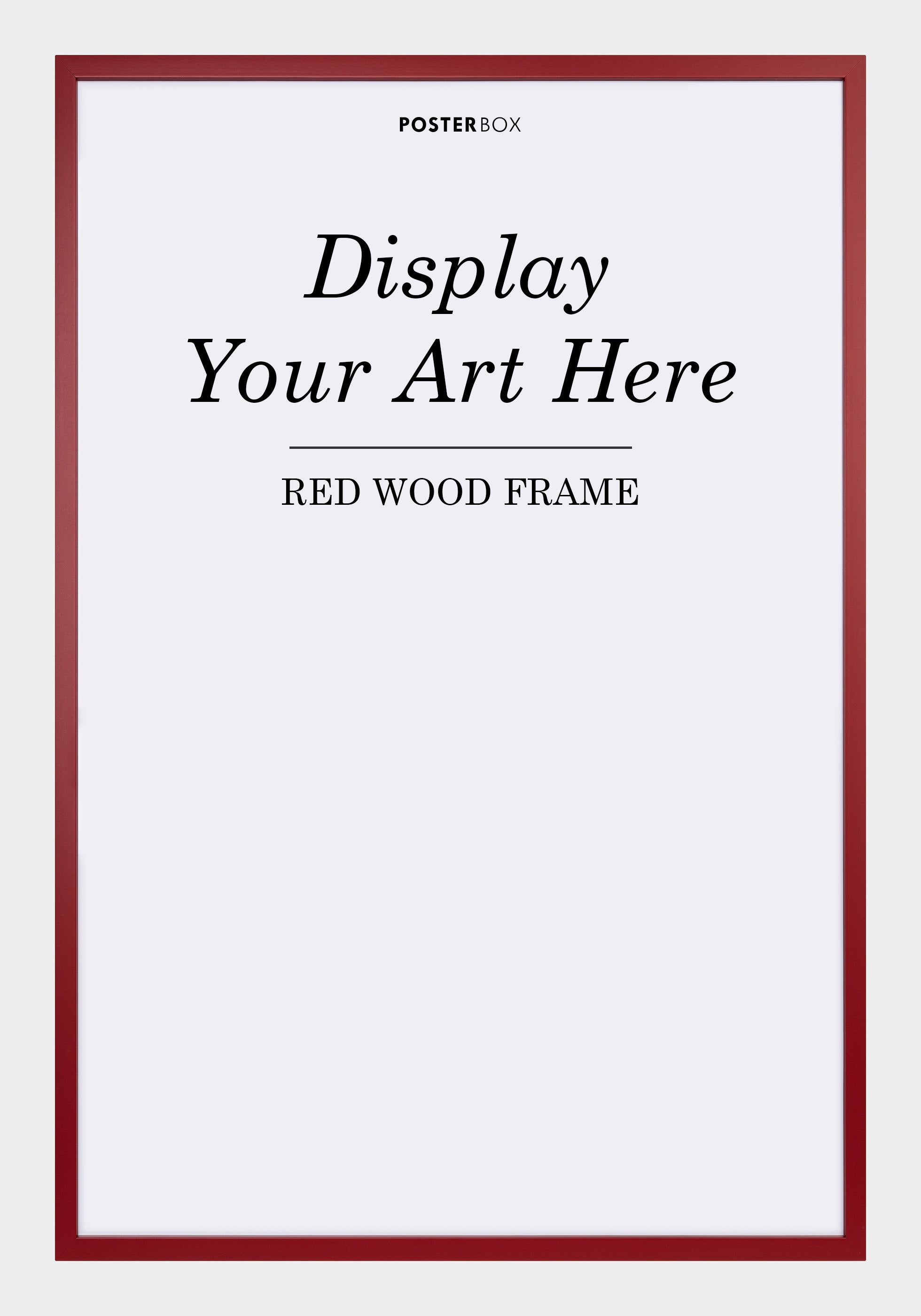 Rood houten frame | Posterbox